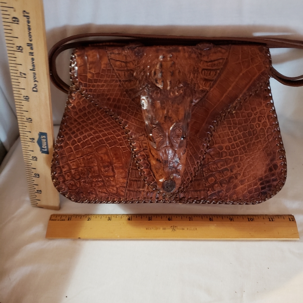 Vintage Alligator Purse 1940s To 1950s - Gem